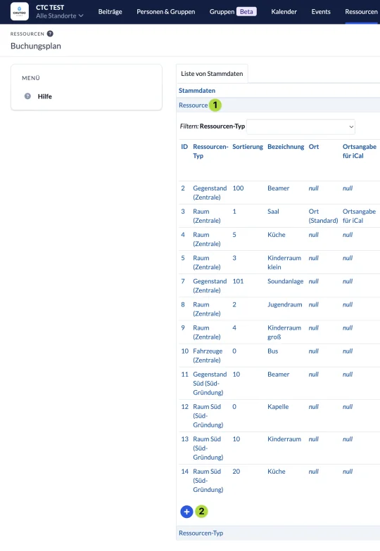 How do I create resources? – ChurchTools Academy