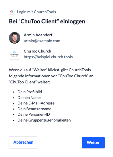 OAuth between two ChurchTools systems – ChurchTools Academy